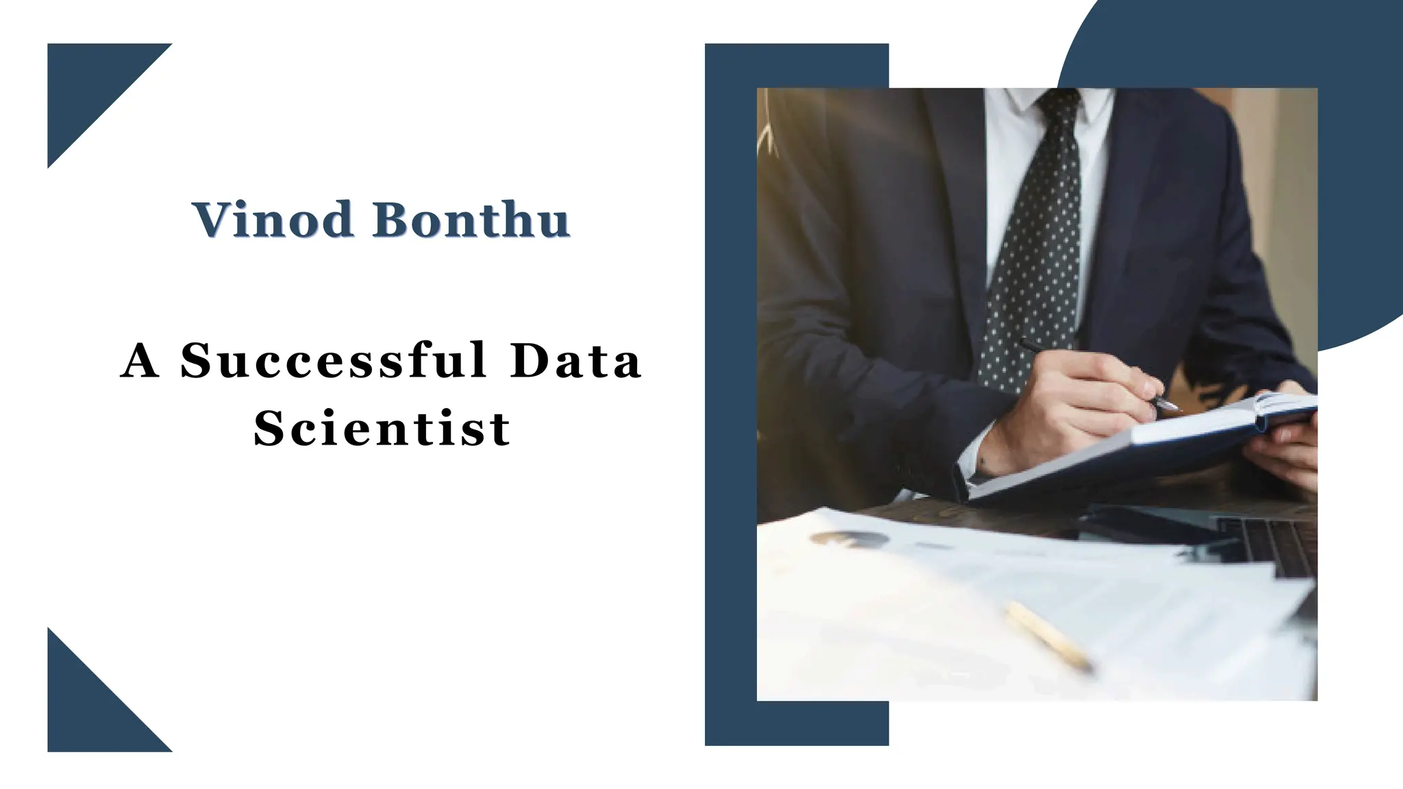 Vinod Bonthu - A Successful Data Scientist | PDF