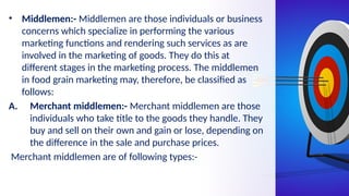 Economics notes on marketing channel agriculture | PPT