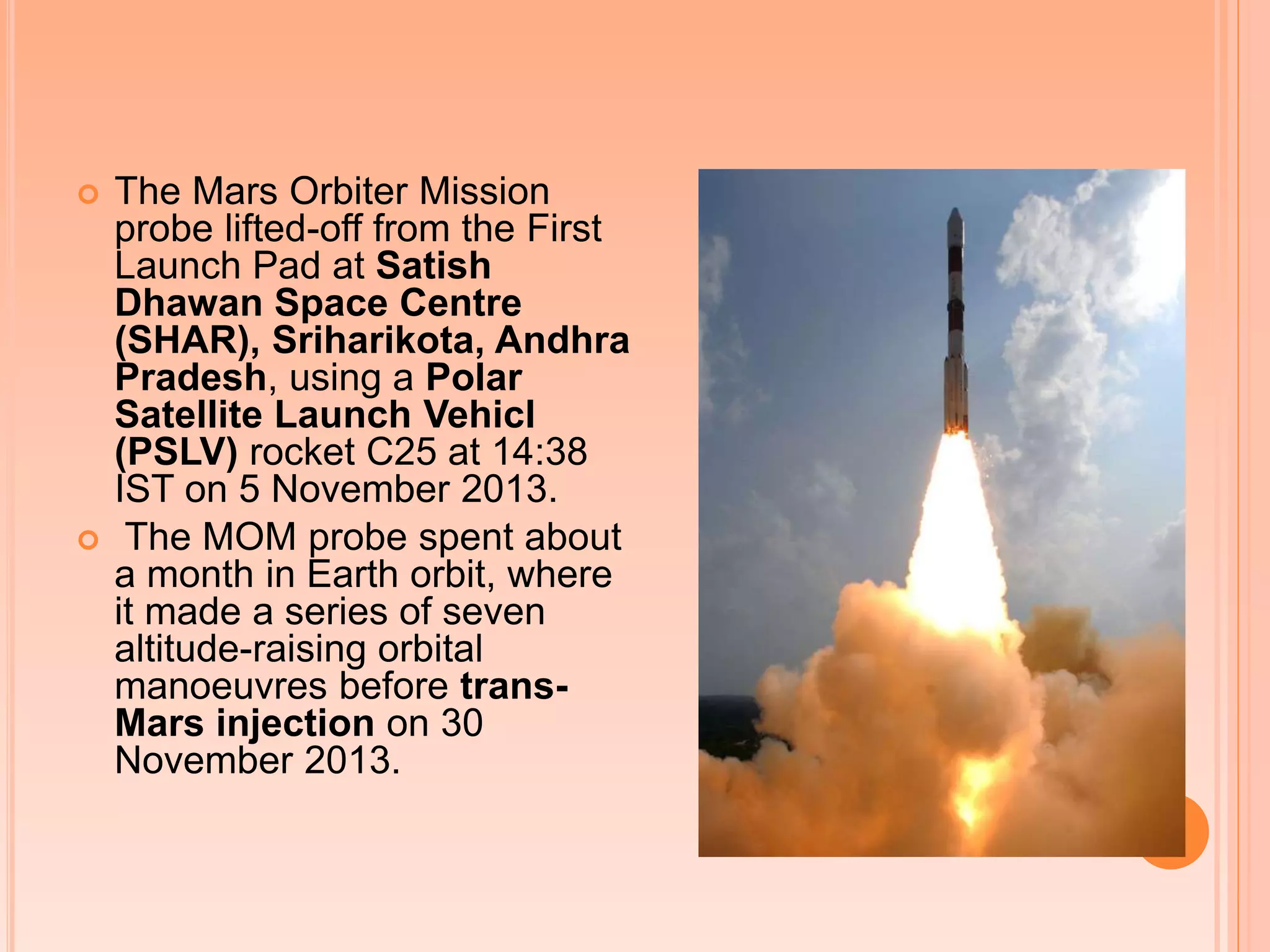 MARS ORBITER MISSION (MOM) (MANGALYAN) | PPTX