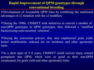 Q.P.M MAIZE | PPT