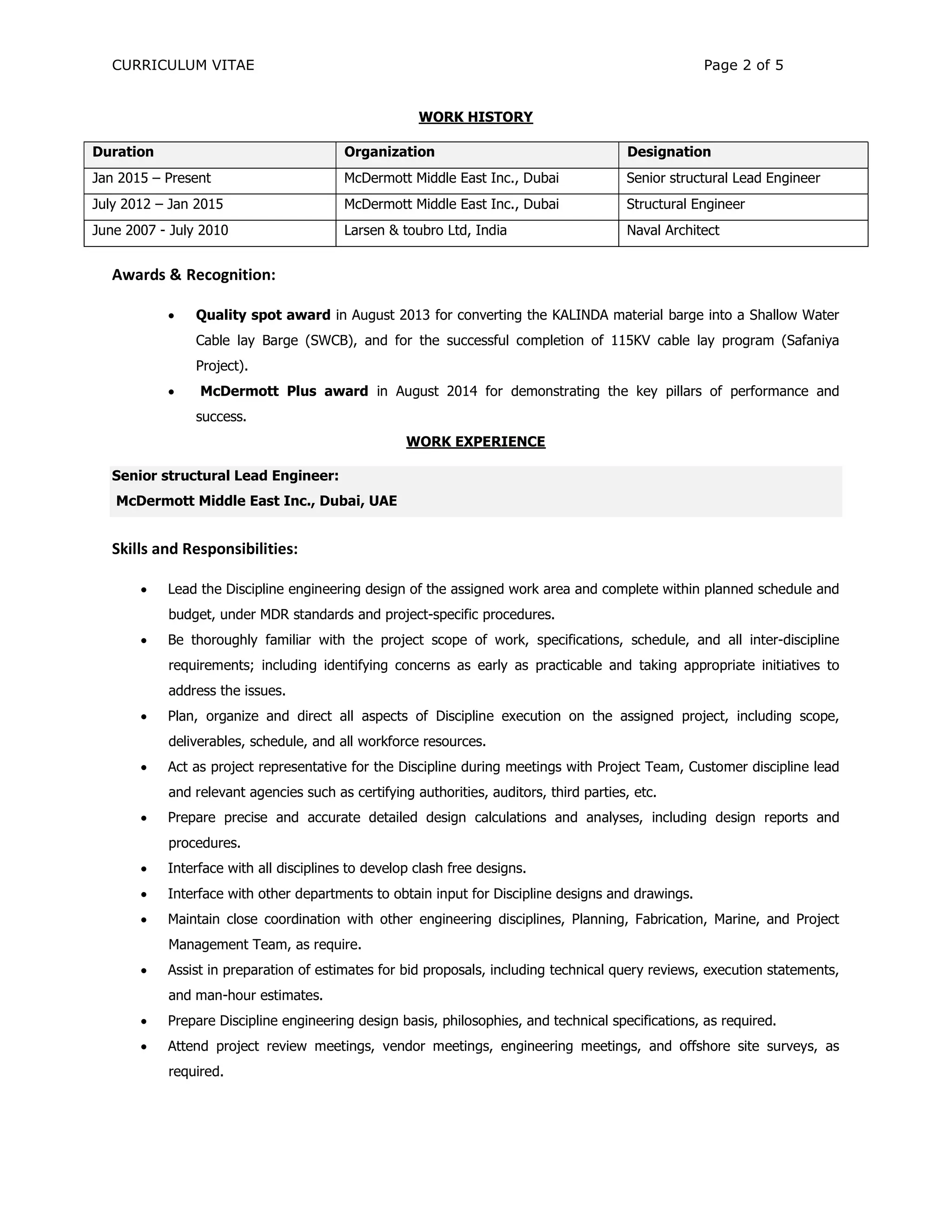 Vinod kumar senior structural lead engineer | PDF