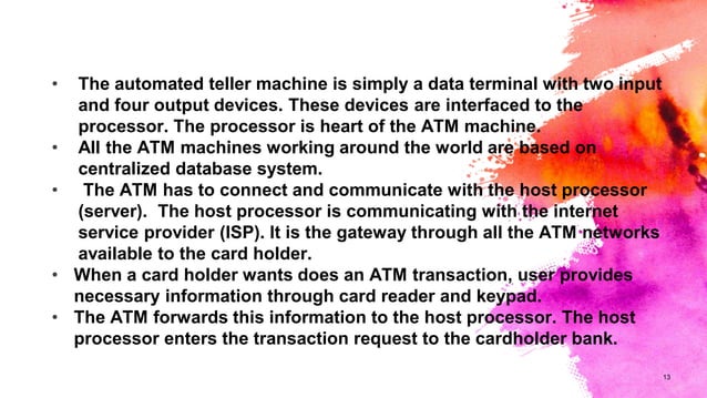 Presentation On ATM Technology | PPTX