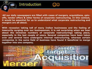 Mergers and Acquisition-A Brief Study | PPT