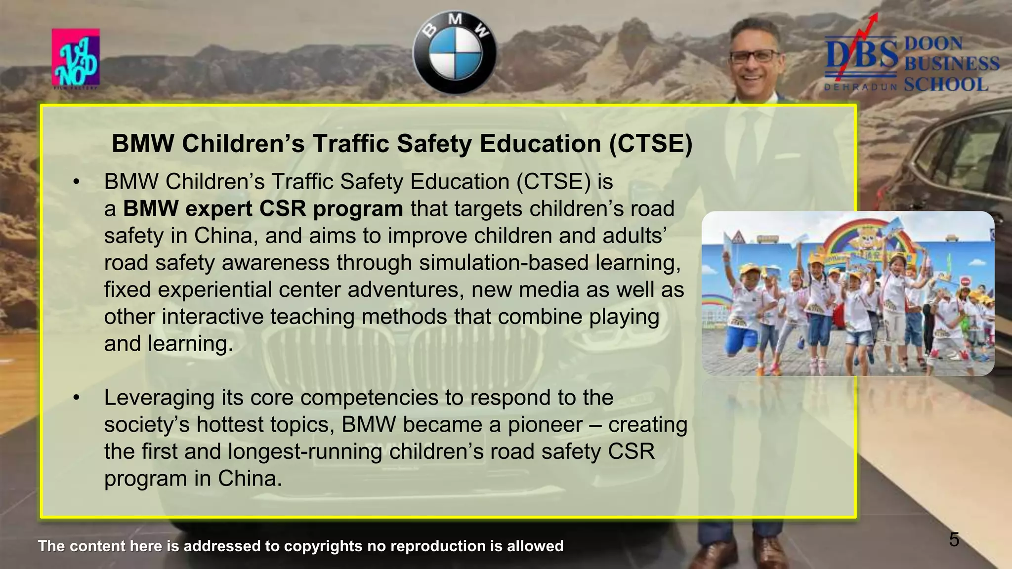 BMW Corporate Social Responsibility China | PPTX