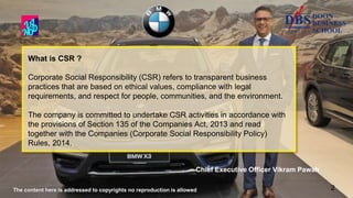 BMW Corporate Social Responsibility China | PPTX