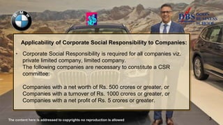 BMW Corporate Social Responsibility China | PPTX
