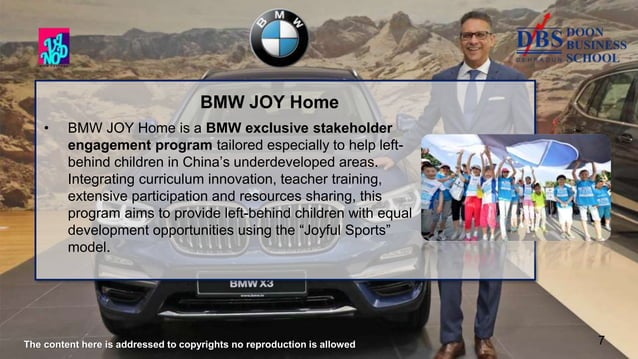 BMW Corporate Social Responsibility China | PPTX