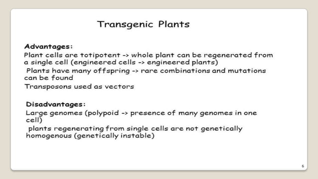 General transfer and transgenic technology in plant and animal | PPT