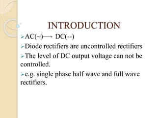 Single Phase Converter | PPTX