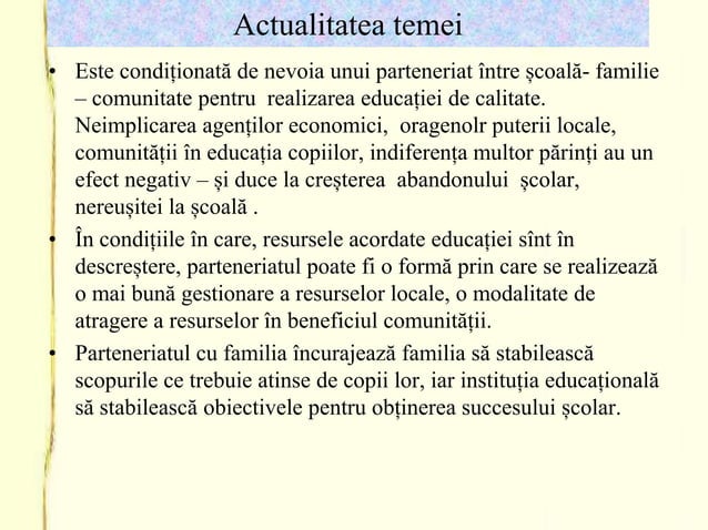 Vinogradov T parteneriat.ppt Parteneriat școală-familie | PPT