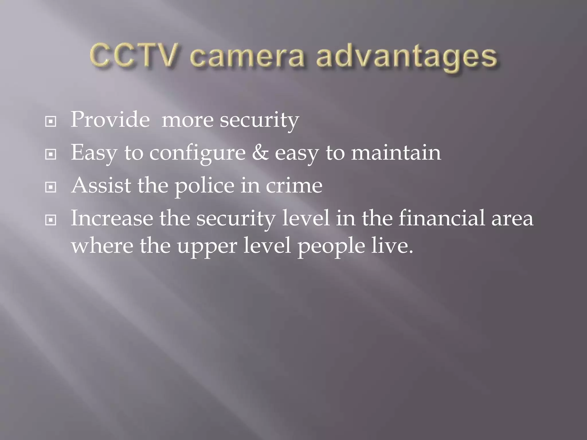 CCTV System - Close circuit television System - UCJ | PPTX