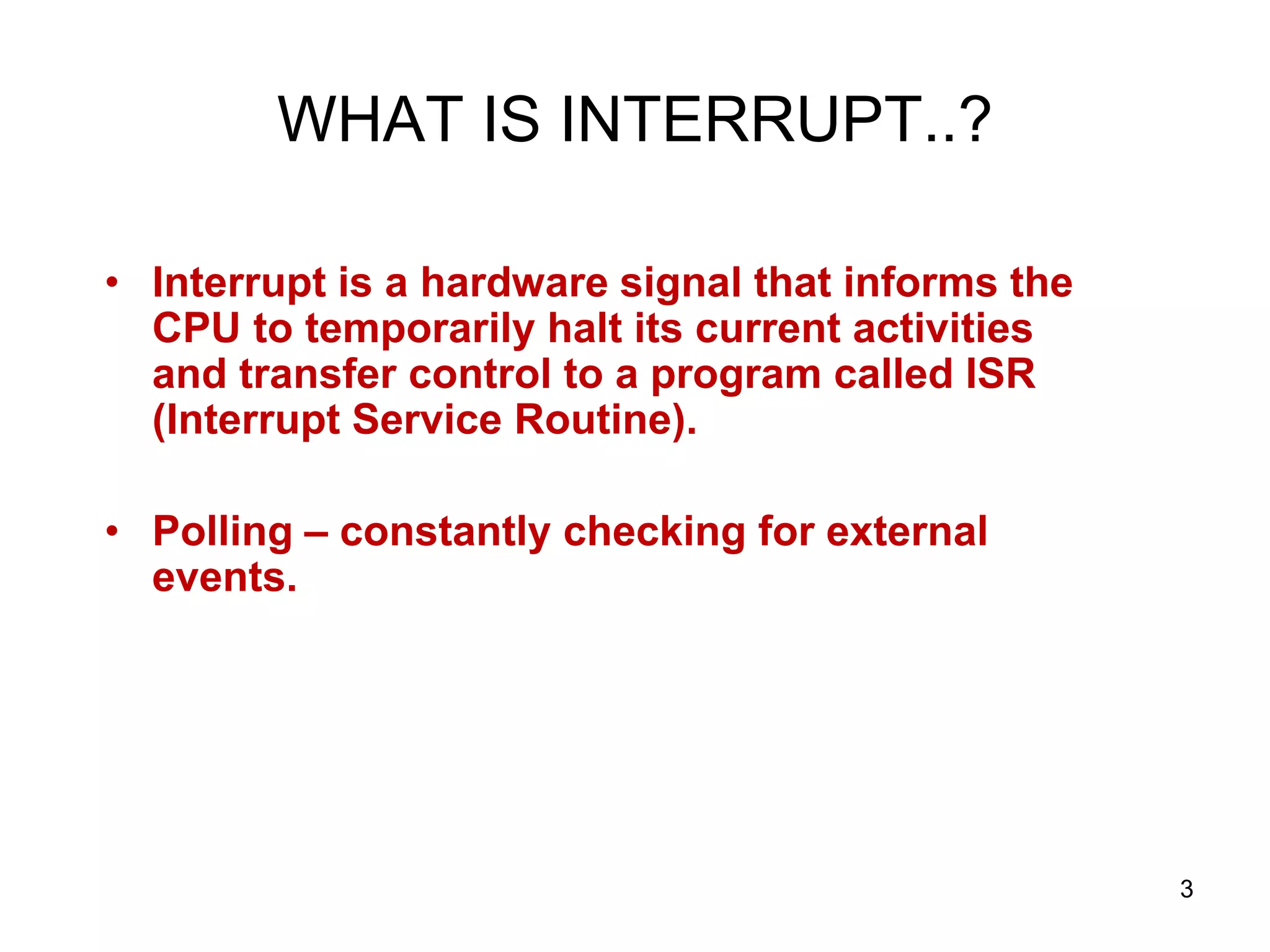 Vino's 8086 interrupts | PPT
