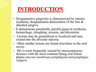 Desquamative Gingivitis Diagnosis and Management | PPTX
