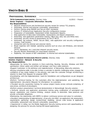 Vinoth babu b new | DOCX