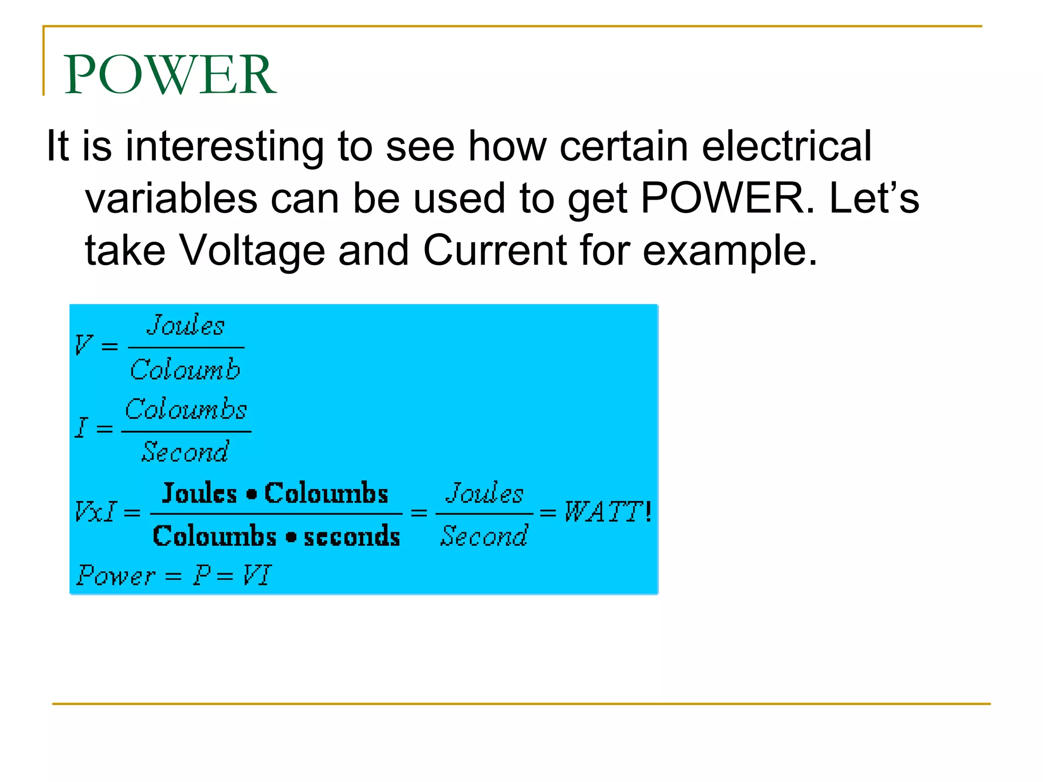 AS Level Physics- Electric circuits | PPTX