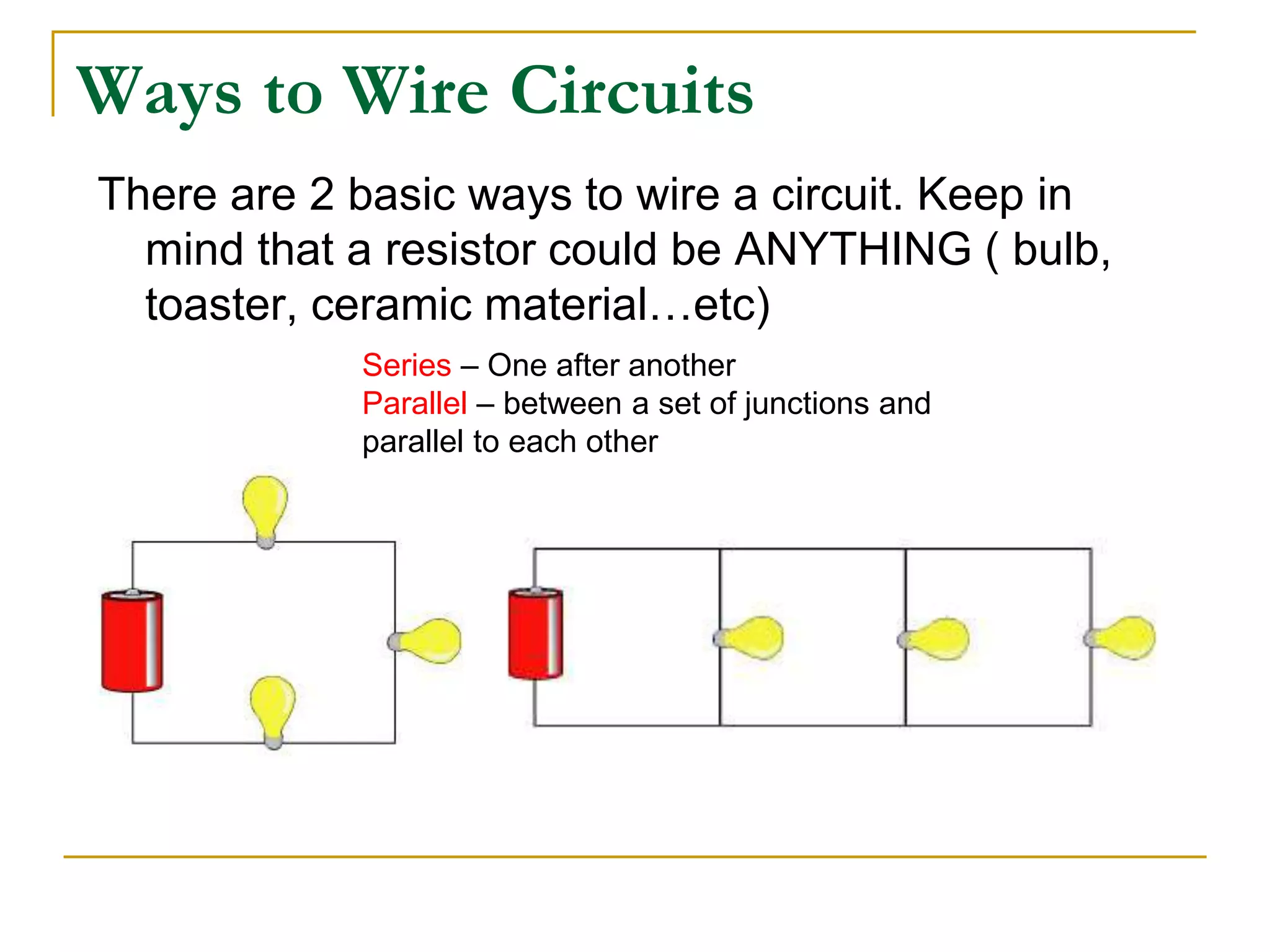AS Level Physics- Electric circuits | PPTX