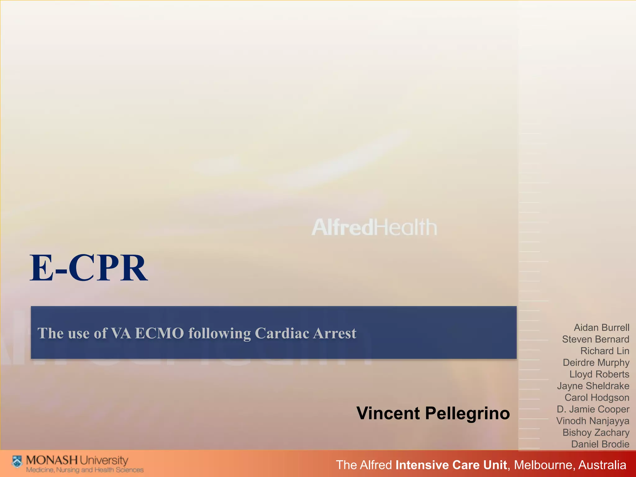 Pellegrino - ECMO CPR - Getting it Right | PPTX