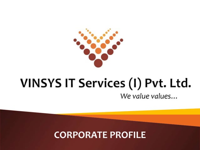 Vinsys corporate presentation1 | PPT