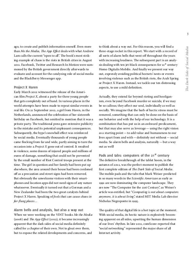 The Dark Side of Social Media