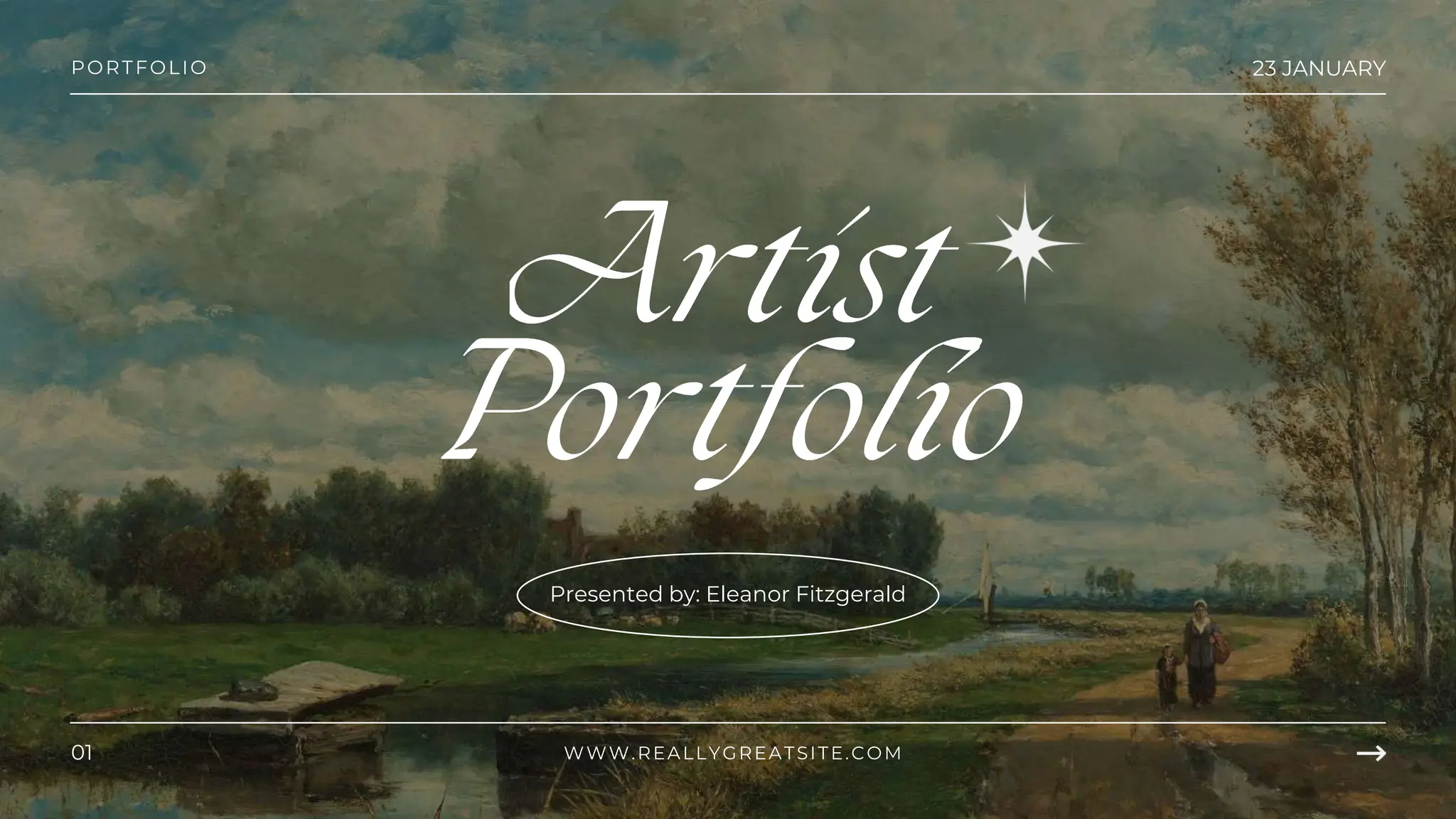 Vintage-Minimalist-Animated-Artist-Portfolio-Presentation.pptx