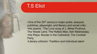 Function of Criticism: T.S Eliot | PPTX
