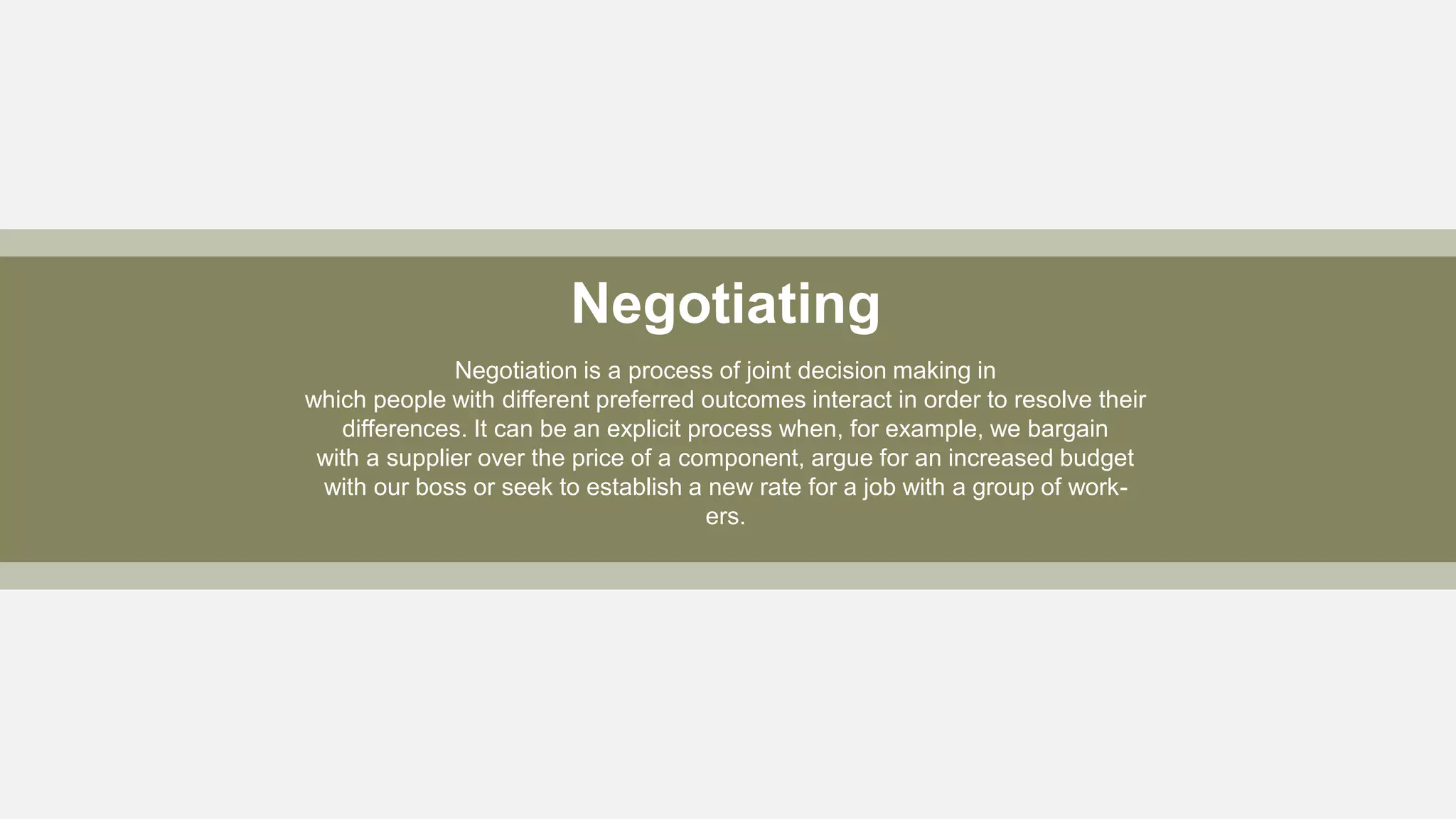 Negotiating - Interpersonal Skill | PPTX | Strategy Video Games | Video ...