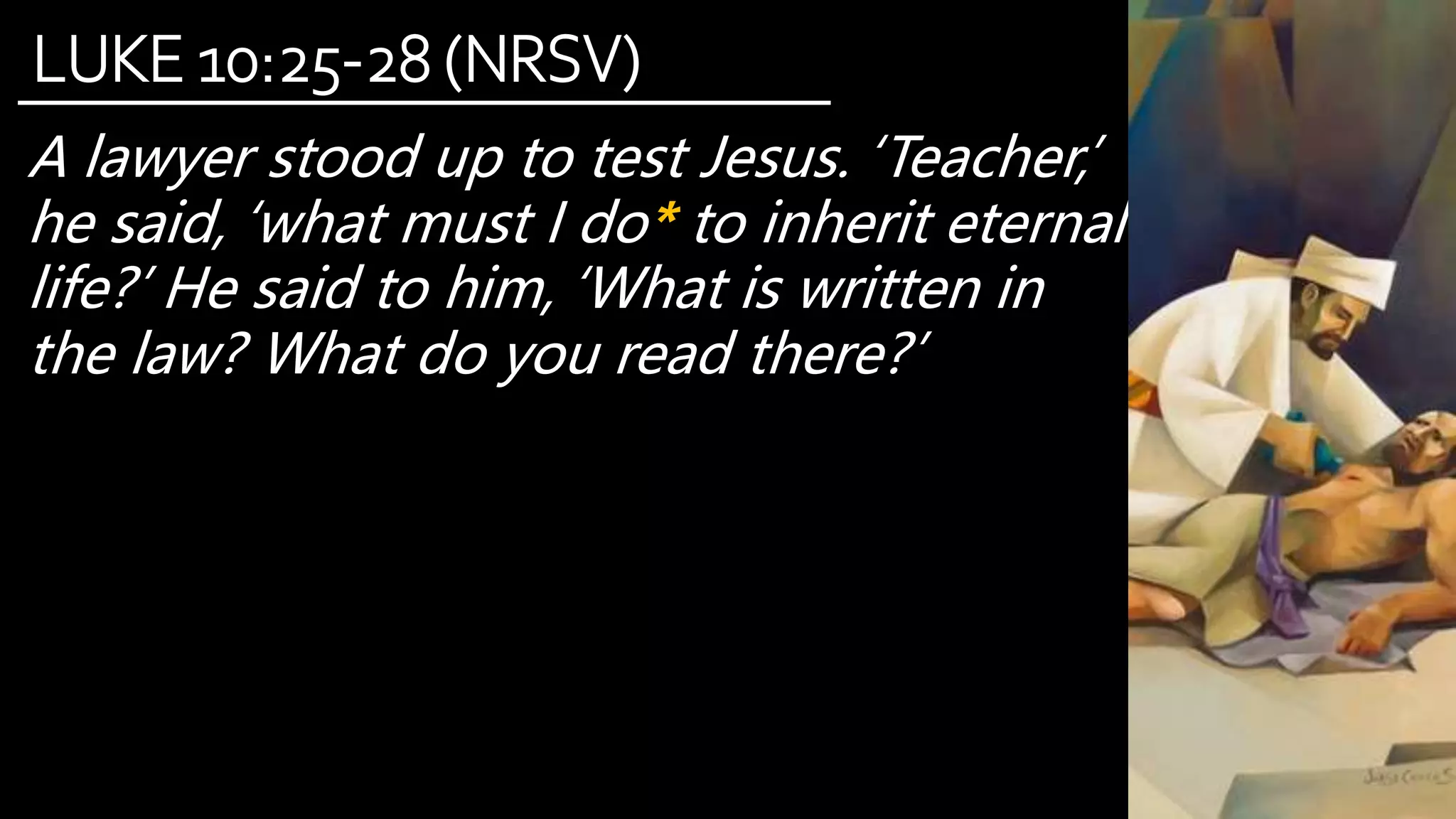 Parables and Epiphany: Luke 10 - The Good Samaritan | PPTX