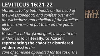 Scapegoats, Part 1: Introduction - Leviticus 16 | PPTX