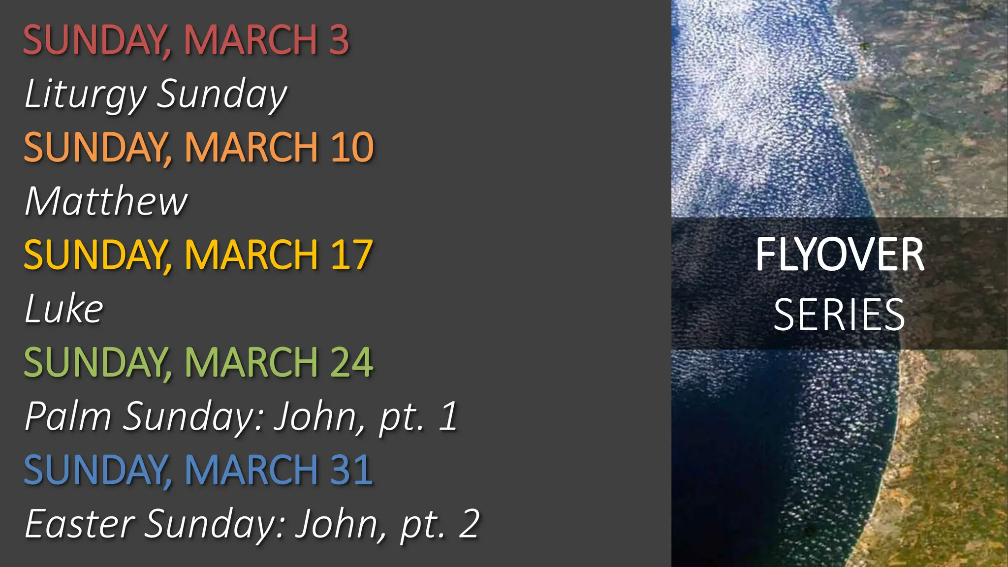 Flyover: Part 1 - Introduction & the Gospel of Mark | PPTX