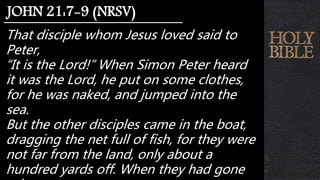 A Heartfelt Look at Peter in the Gospels - John 21 | PPTX