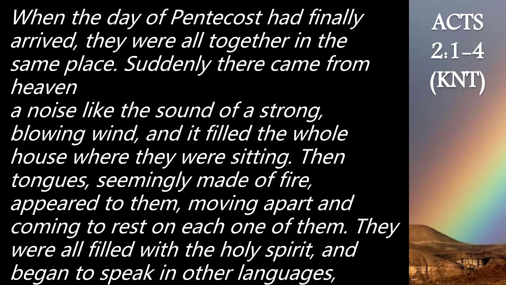 The Day of Pentecost - Acts 2 | PPTX