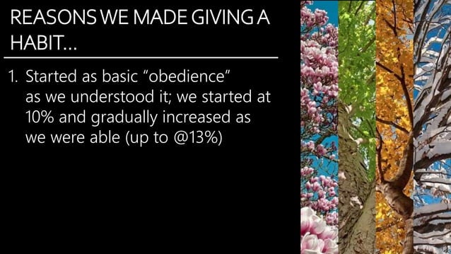 The Habit of Generosity | PPT