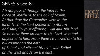 The Story of The People of God: Part 1 - Genesis 12 | PPTX