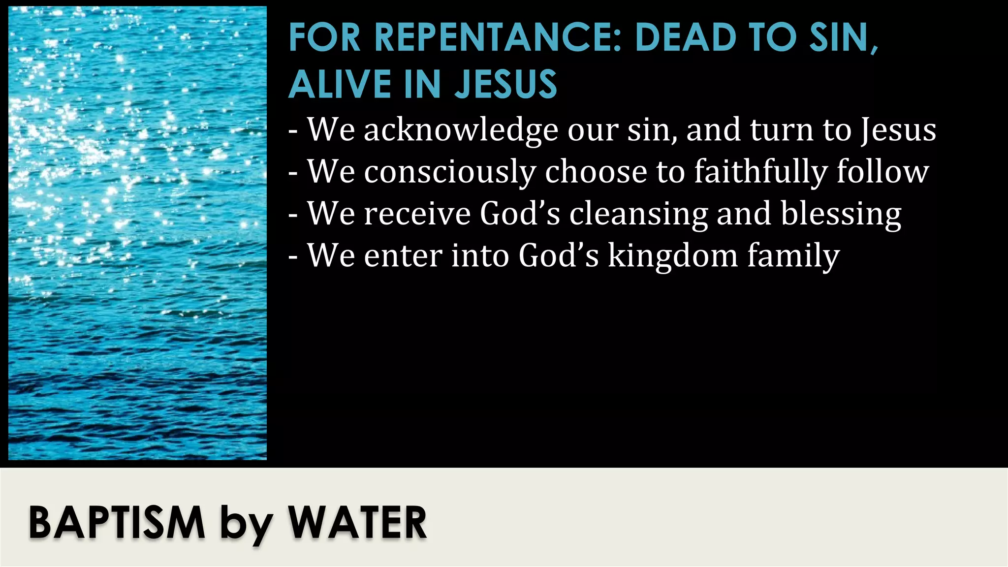 Three Baptisms | PPT