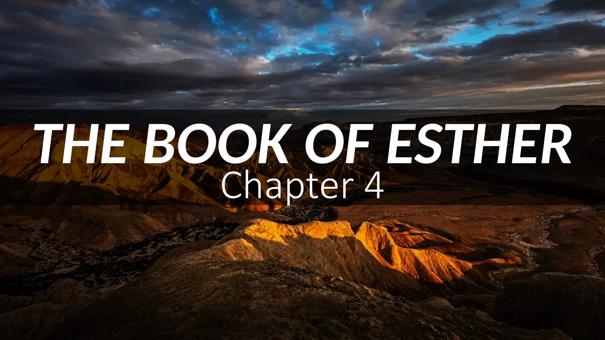 The Book of Esther: Part 2 - Ch.4-7; Thoughts on Charlie Kirk's ...