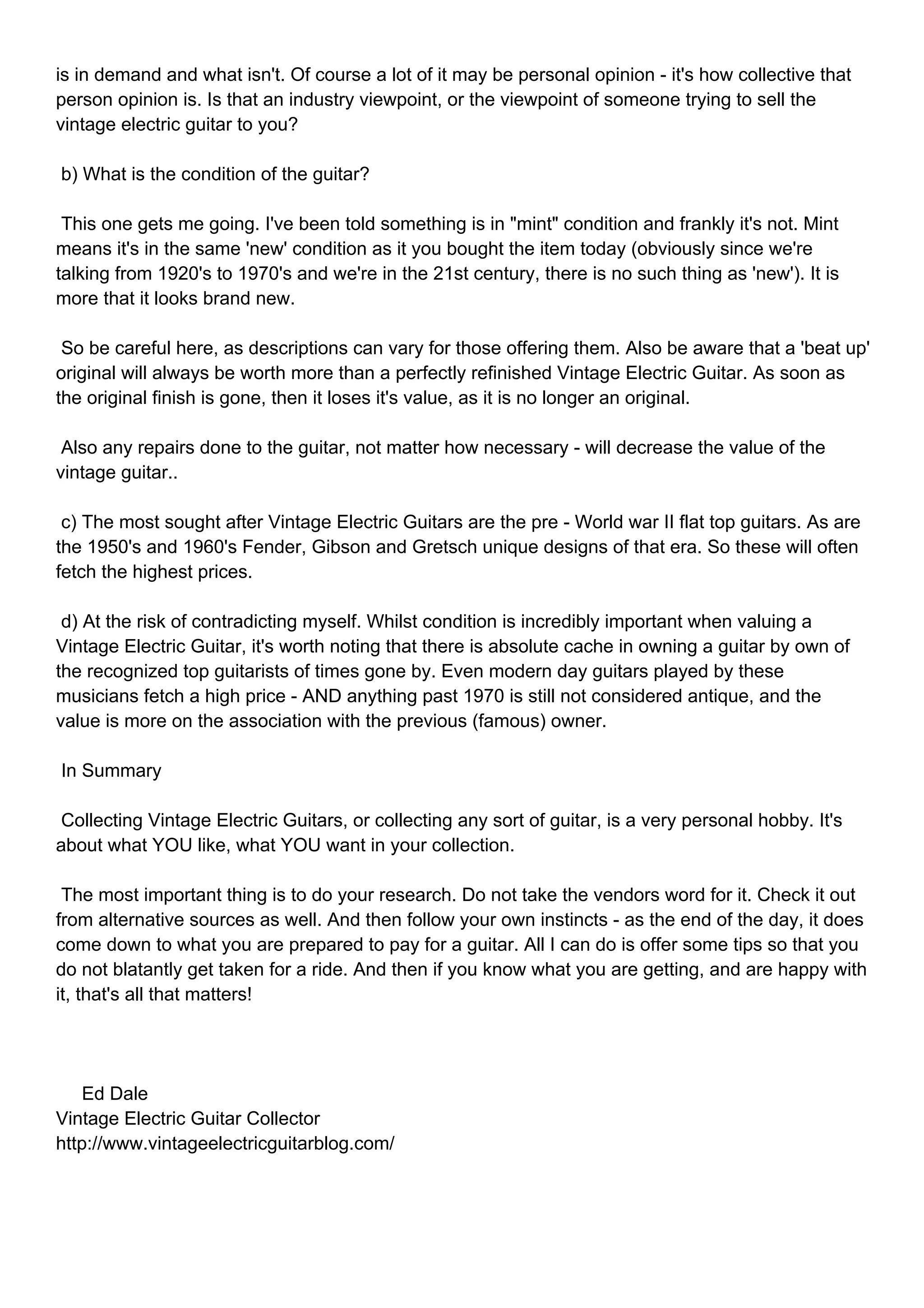 Vintage Guitars | PDF