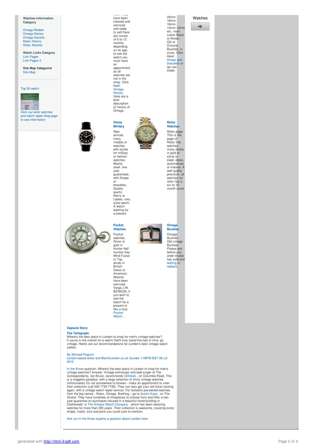Vintage watches | PDF