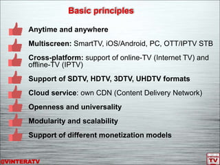 International multiscreen TV-platform ViNTERA.TV