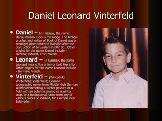 Daniel's Family Tree | PPT