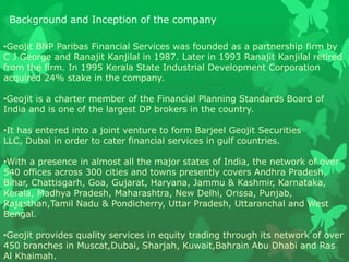 Geojit BNP Paribas | PPTX
