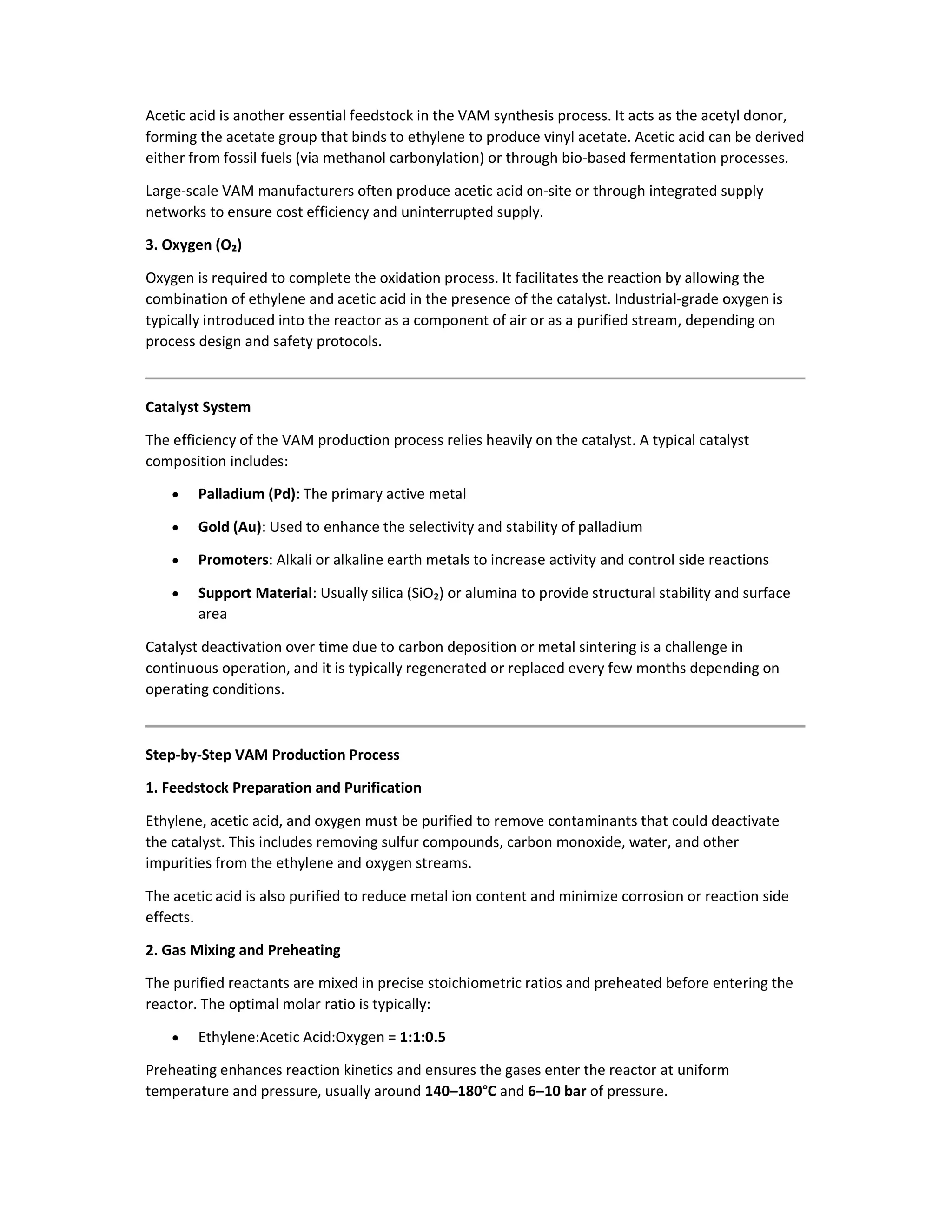 Vinyl Acetate Monomer Production Process Explained, From Ethylene to ...