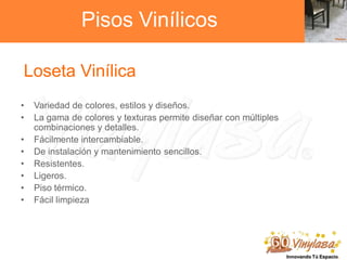vinylasa.pdf pisos vinilicos y de pvc de 3mm a 6mm | PDF
