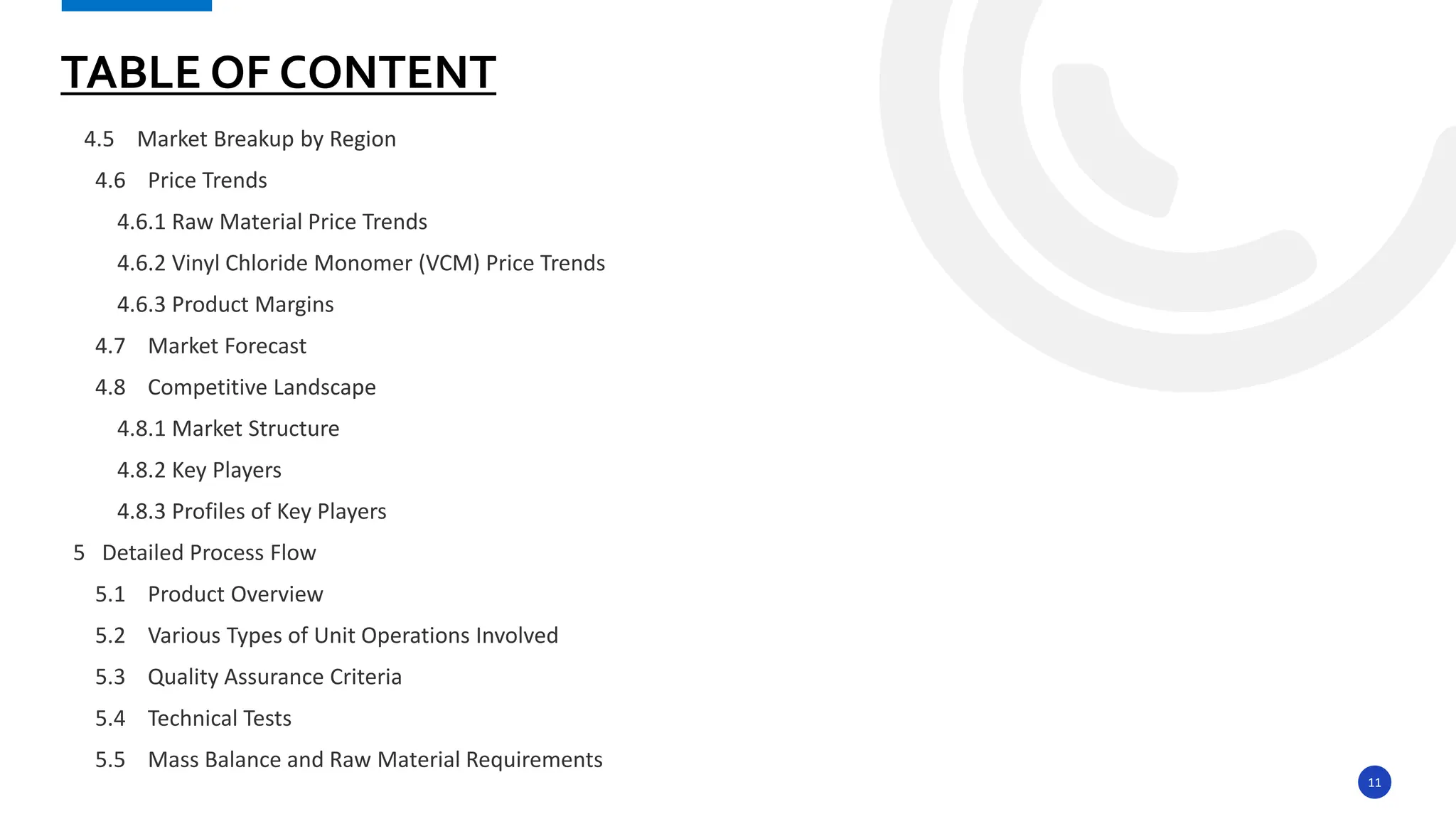 Detailed Project Report on Vinyl Chloride Monomer (VCM) Manufacturing ...