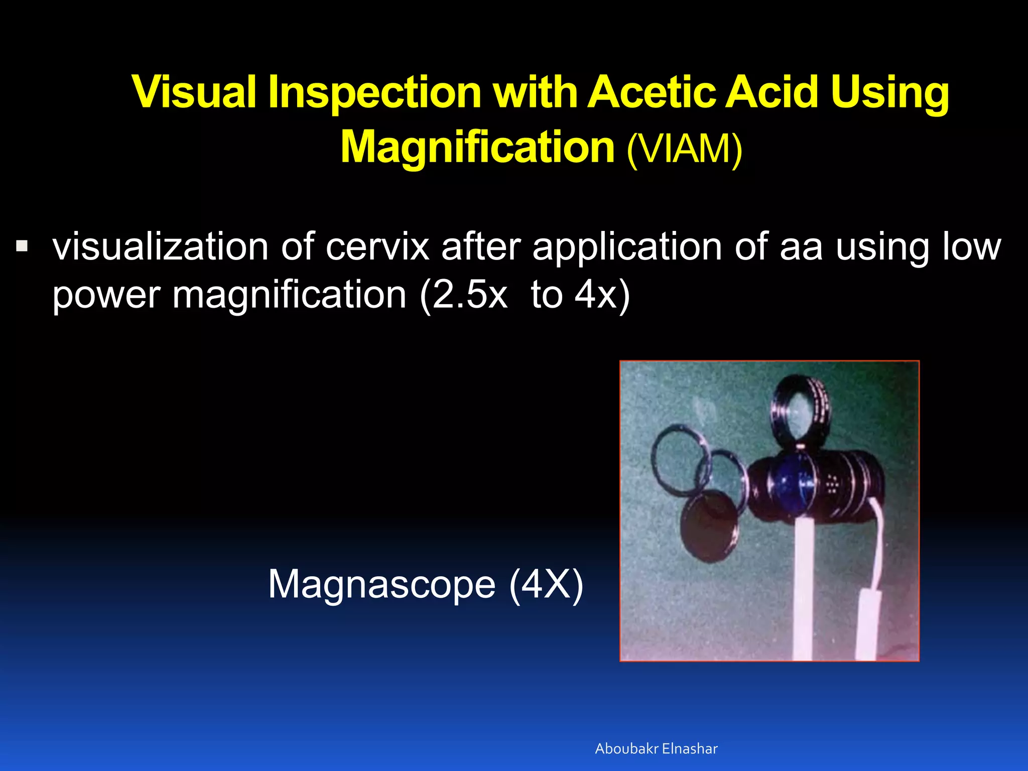 Visual inspection of cervix | PDF