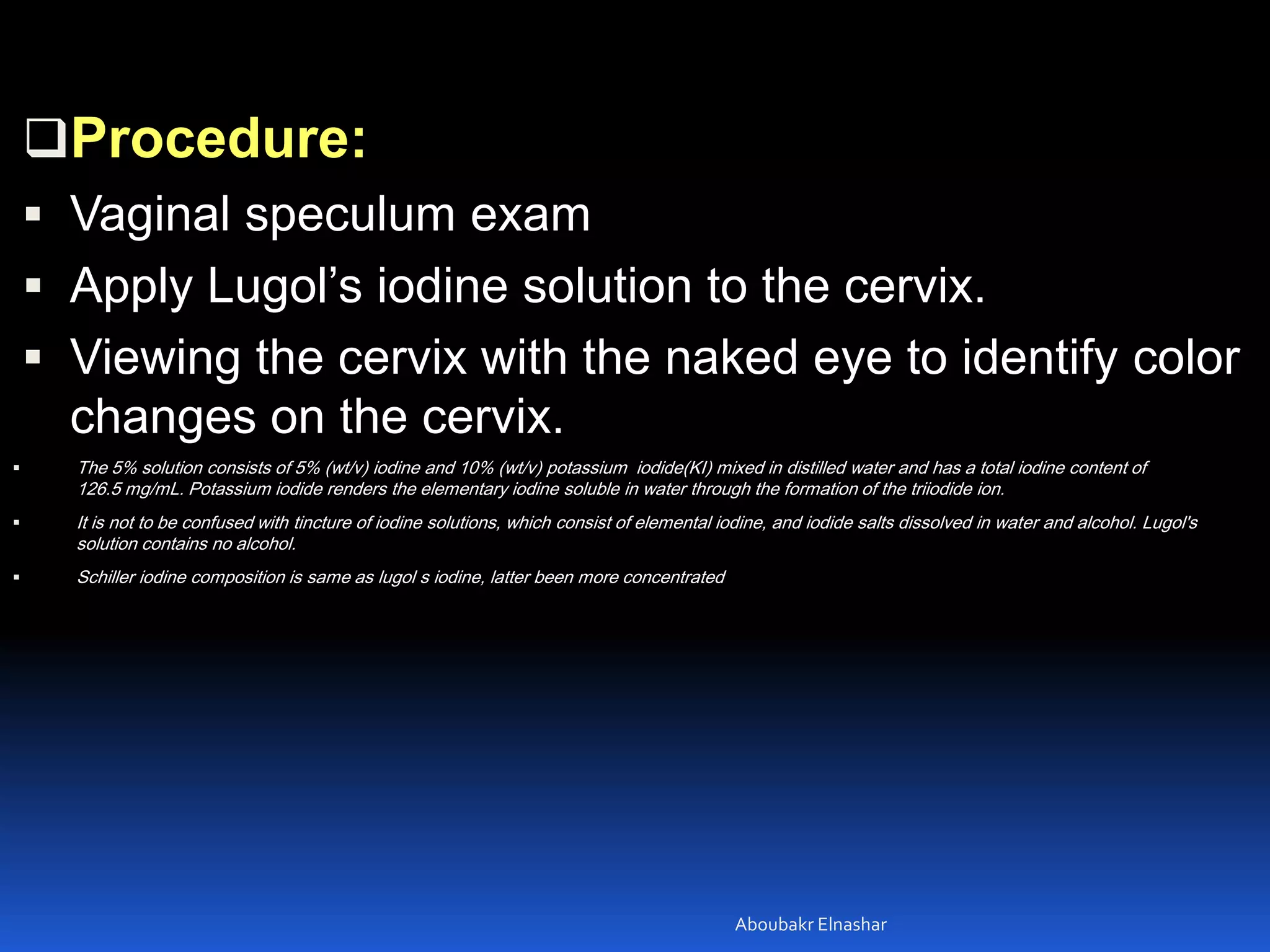 Visual inspection of cervix | PDF