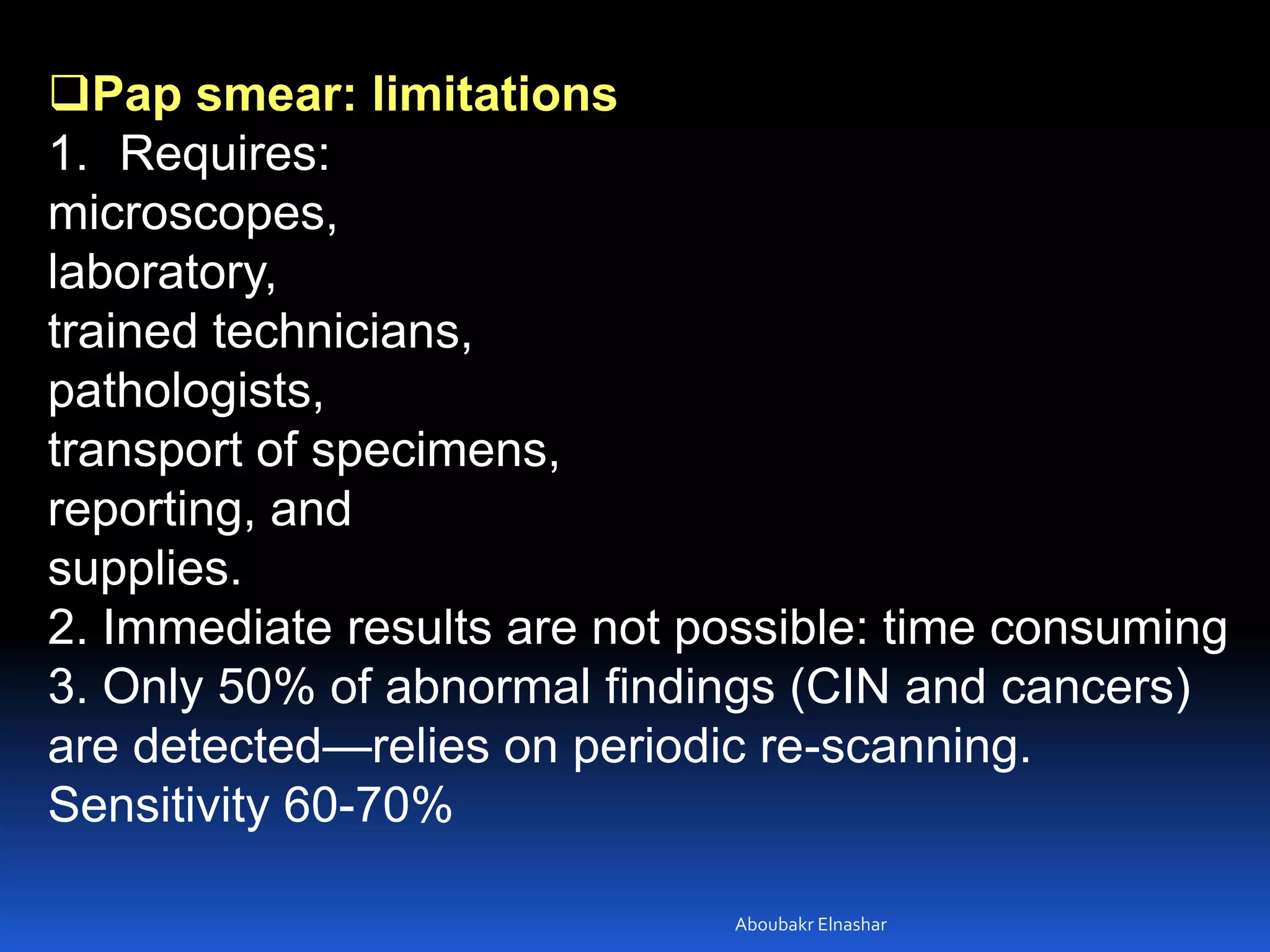 Visual inspection of cervix | PDF