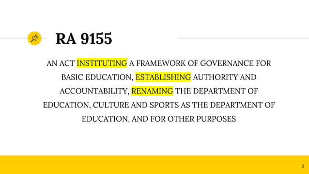 RA 9155 | PPTX | Primary Education | Education