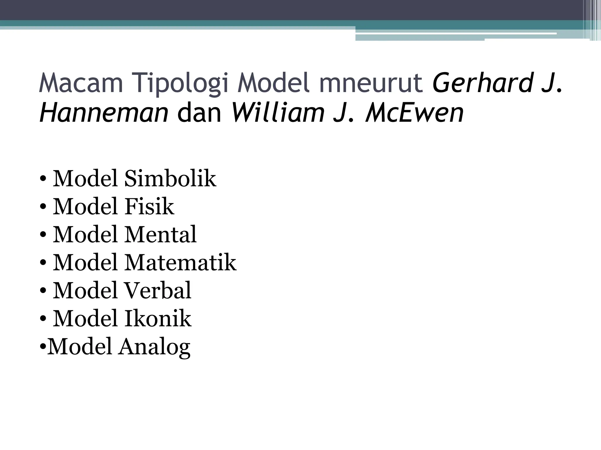 Model komunikasi, tipologi komunikasi dan contoh model komunikasi | PPTX