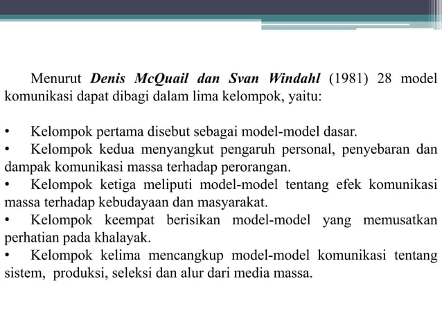 Model komunikasi, tipologi komunikasi dan contoh model komunikasi | PPTX
