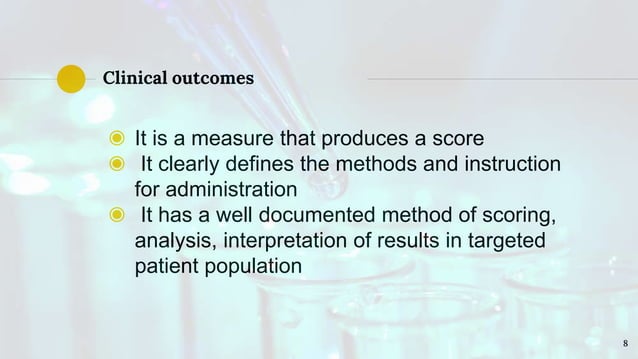 health outcome measure | PPTX | Healthcare Industry | Industries